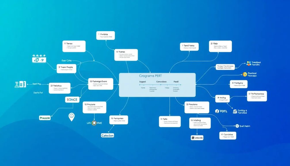 Diagramas de red para proyectos empresariales y Diagrama PERT