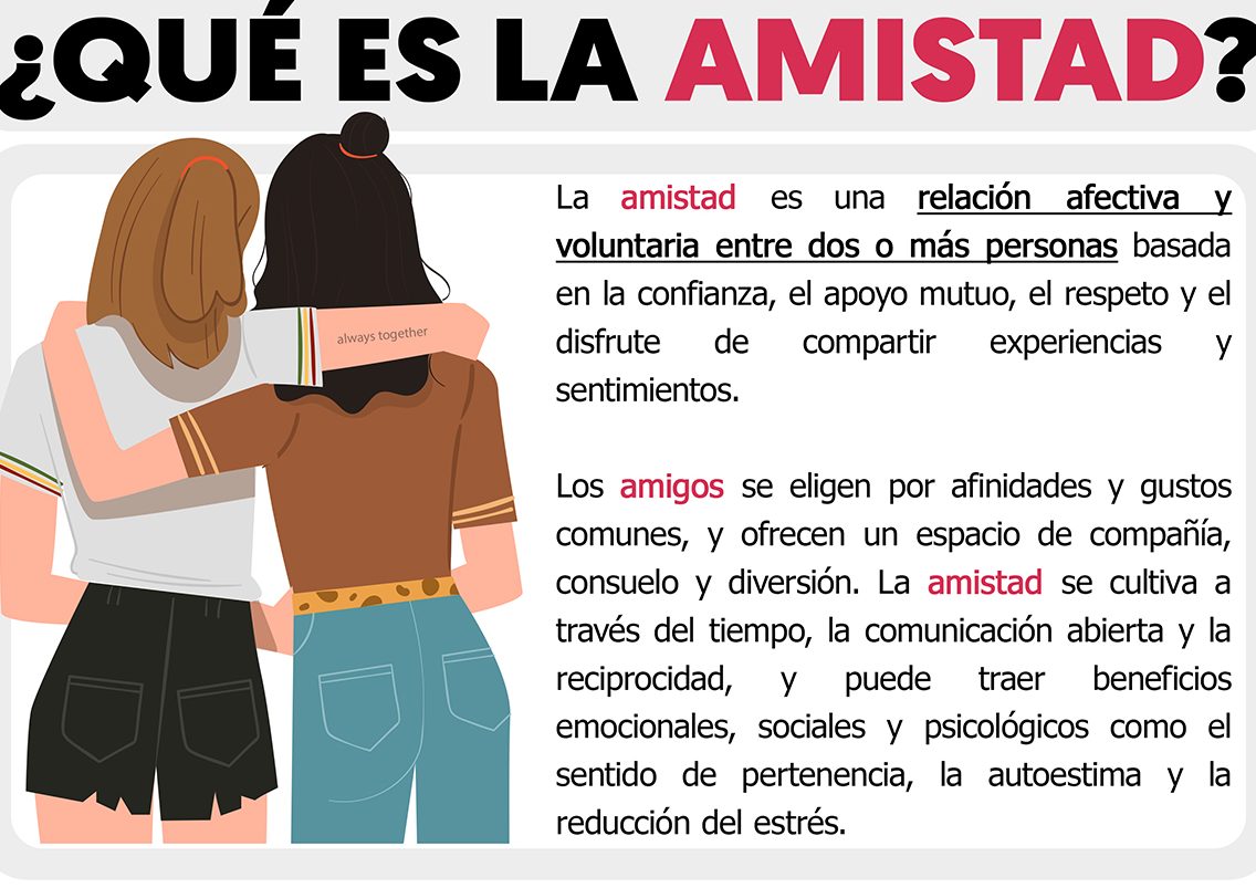 La amistad y la importancia de los amigos en la vida