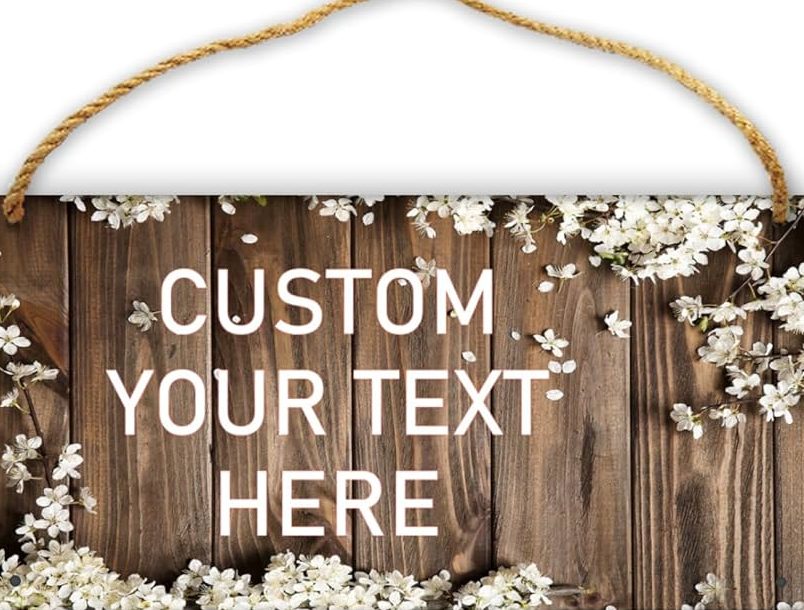 Puedes personalizar un letrero con el mensaje Listo para servir